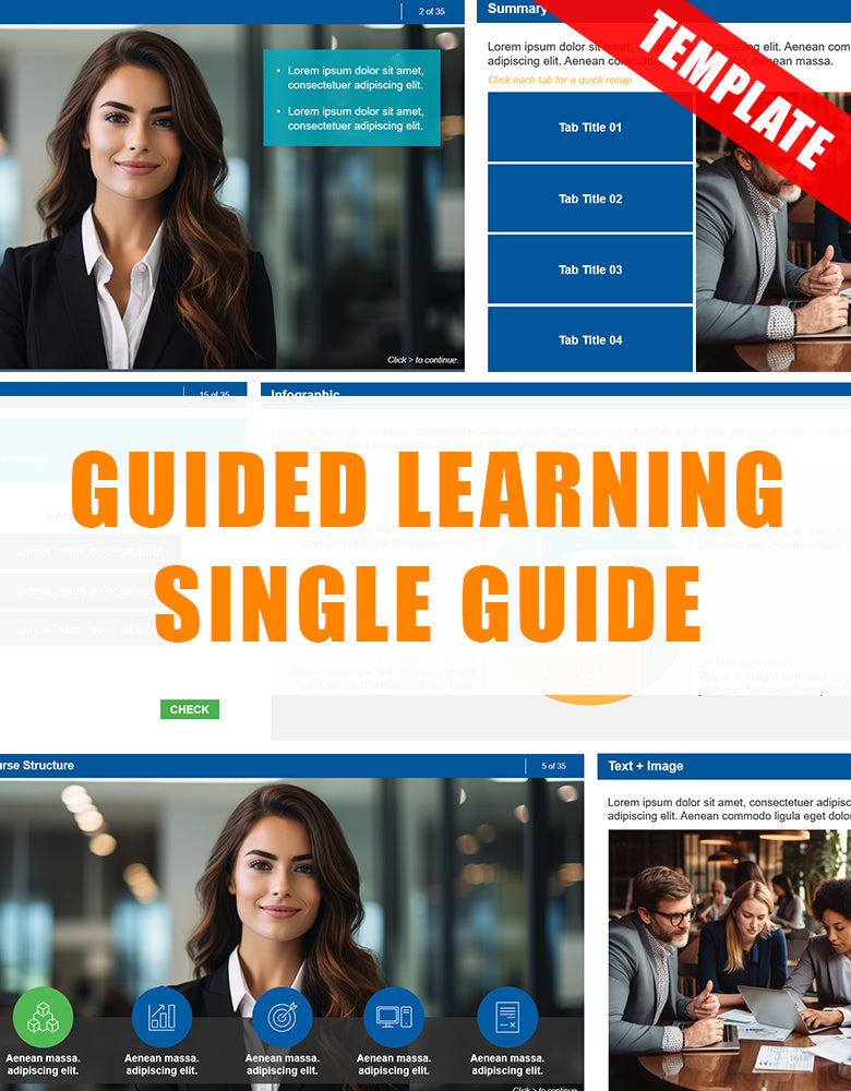Guided Learning-Single Guide Template for eLearning - CommLab India Store