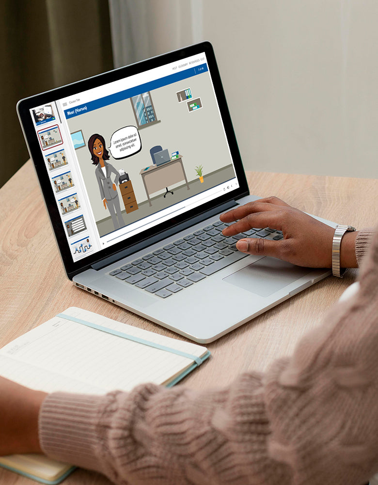 Simulation with Senior Guide and Junior for eLearning - CommLab India Store